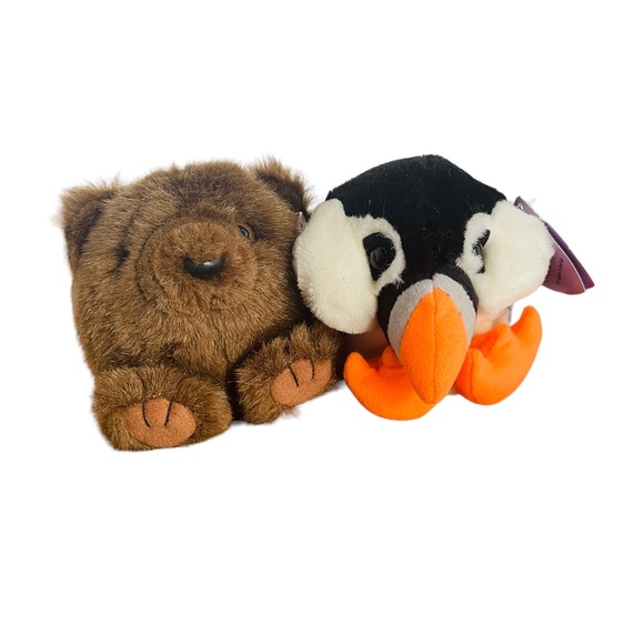 Vintage | Toys | Vintage 9s Swibco Puffkins Plush Toy Animals Bundle Of ...